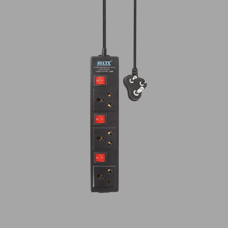 3 Socket+ 1 Switch 16AMP, 3+3 HEPL 6689 – Hilexelectronics